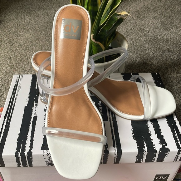 DV by Dolce Vita | Shoes | Dv Dolce Vita Halsty Clear Heels 95 | Poshmark